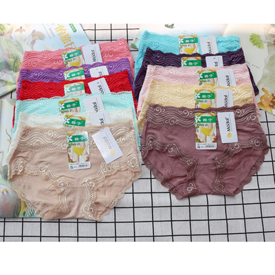 莫代尔柔软舒适蕾丝纯棉档内裤