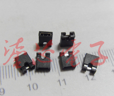 2.54mm间距 跳线帽 2脚短路器 2.54mm排针 连接帽 (100只)