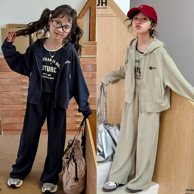 己又合休闲运动套装洋气三件套