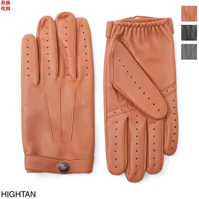 异族日本代购 英国 DENTS 2025冬男士全手工防寒保暖分指羊皮手套
