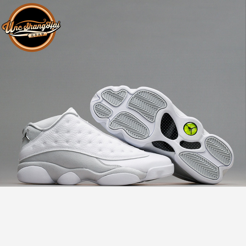 北卡大学 Air Jordan 13 Low Pure Money AJ13白猫 310810-100_虎窝淘