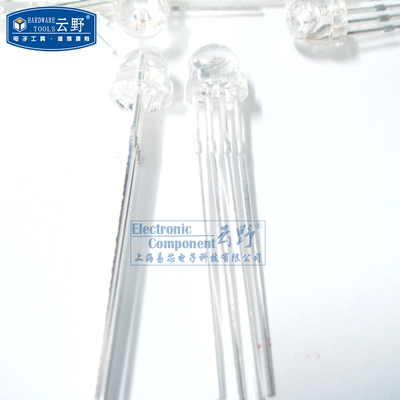 【高科美芯】 发光管5MM草帽发光二极管F5mm LED灯珠 红绿蓝三色