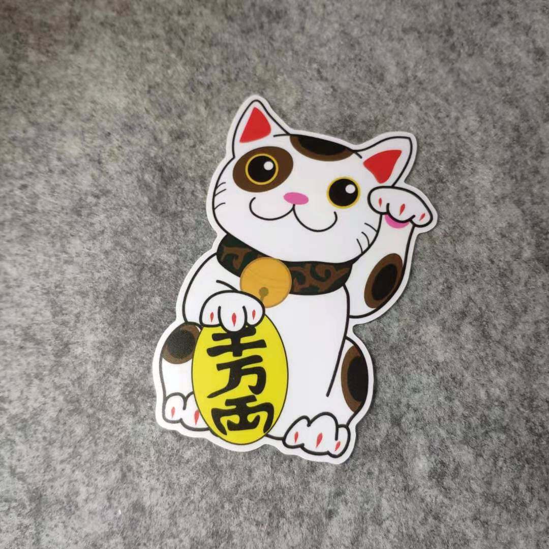 猫实习新款潮流改装汽车贴摩托贴纸搞笑外饰内饰划痕改装车贴D911
