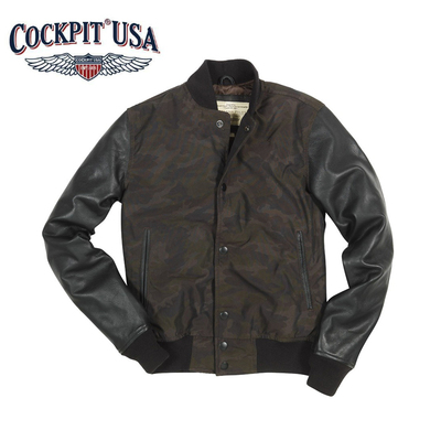 美国经典迷彩棒球夹克男士休闲