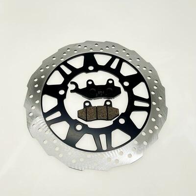 适用DF150前刹车盘HJ150-12-12A碟刹盘 DF150前刹车圆盘前碟刹片