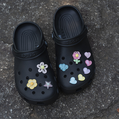 CROXX 超炫透明洞洞鞋配饰crocs鞋扣鞋花卡驰洛装饰扣diy配