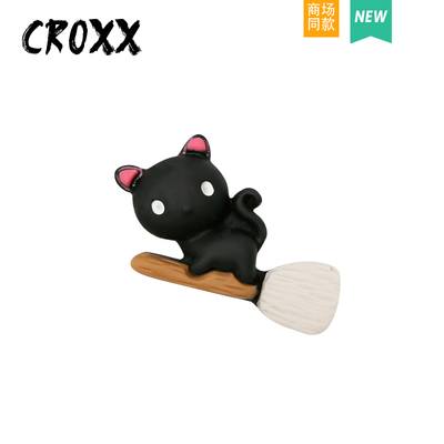 CROXX 创意扫把洞洞鞋配饰装饰扣鞋花鞋扣万圣节适配Cross/Crocs