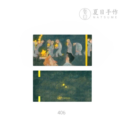 406「NATSUME x 双枪老太婆」手工旅行水彩本手账速写本9.5x19cm