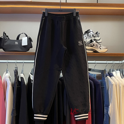 MLB男女卫裤NY束脚针织运动长裤