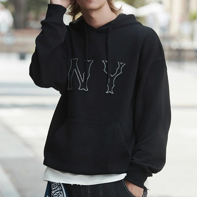 MLB男女NY立体大标连帽运动卫衣