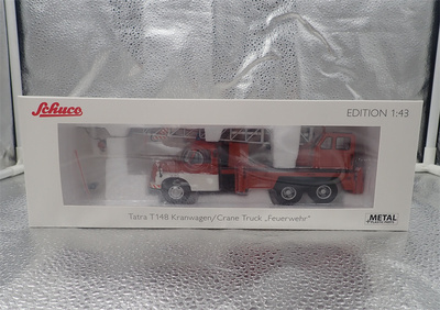 舒克1/43太脱拉吊车消防车