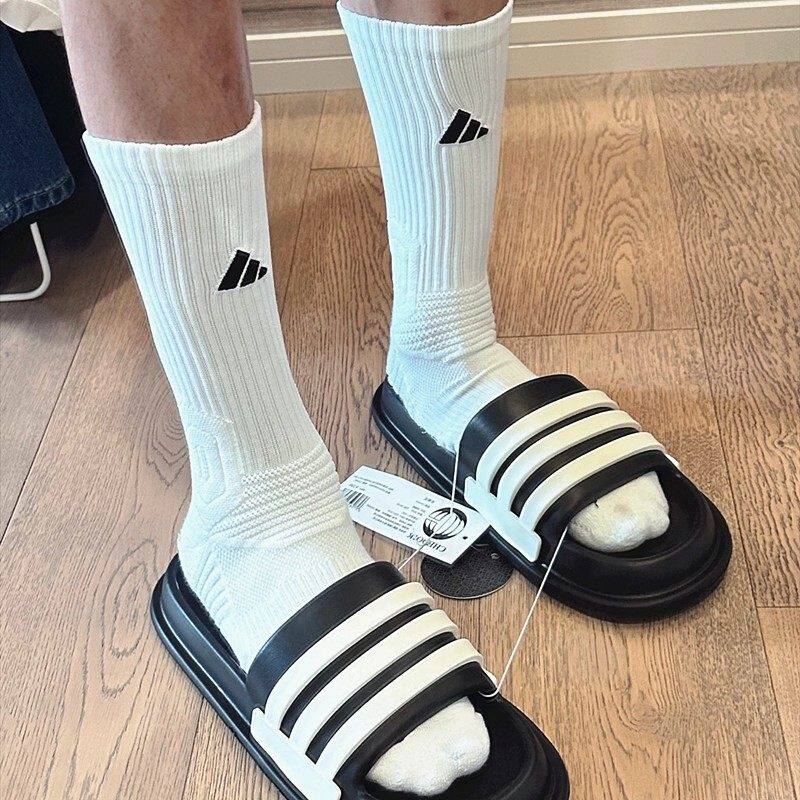 adidas阿迪达斯专柜正品男袜女袜夏季薄短袜纯色中筒袜运动袜子
