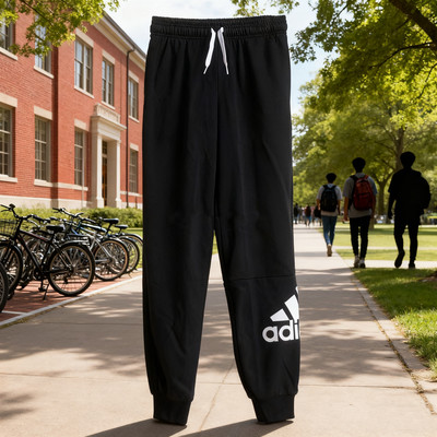 Adidas/阿迪达斯正品新年款儿童针织束脚运动休闲长裤IT4059