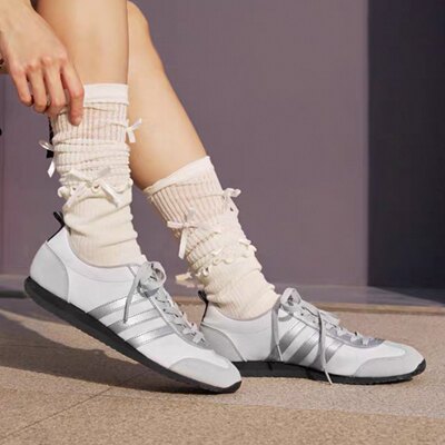Adidas/阿迪达斯冰淇淋T头鞋VS JOG 2.0薄底运动鞋男女款JR4653