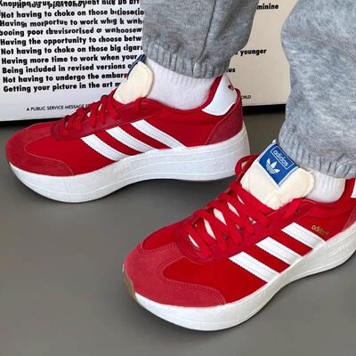 阿迪达斯三叶草男女鞋2026春季新款CITY RNR运动轻便休闲鞋JI0835