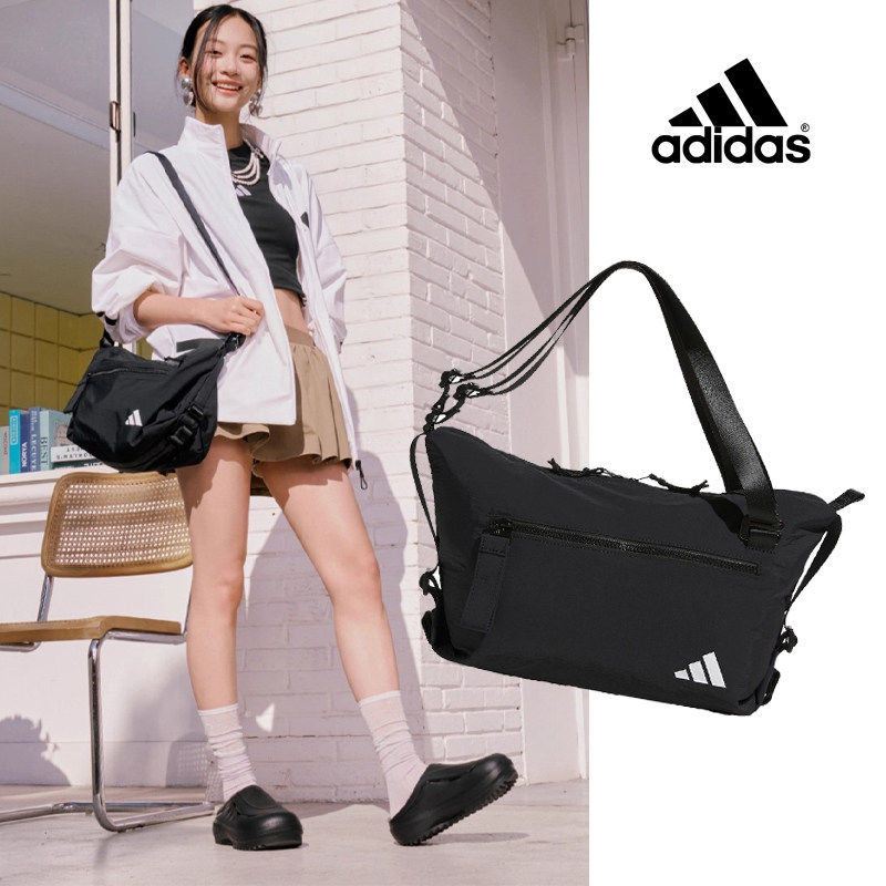 Adidas阿迪达斯男女旅行小斜挎包户外轻便大容量运动健身包KC1404