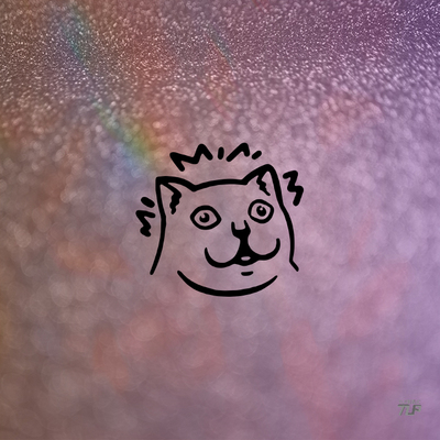 镂空猫咪表情包防水车贴