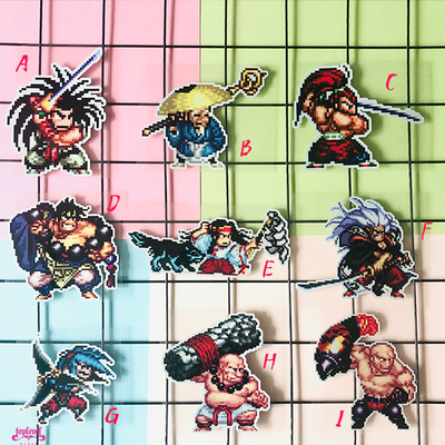 TLP套贴 侍魂SamuraiShodown武士霸王丸橘右京格斗游戏像素版人物