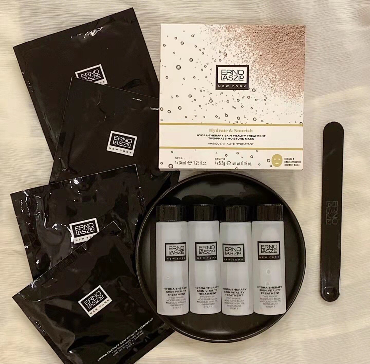 专柜 Erno Laszlo/奥伦纳索/奥伦纳素水疗冰白面膜4组