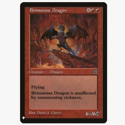 牌客窝 万智牌 硫磺龙 Brimstone Dragon 铁  红