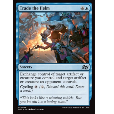 牌客窝 万智牌  交换舵盘  Trade the Helm  银 蓝