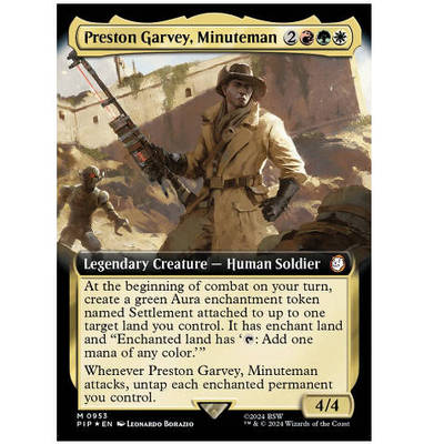 万智牌 义勇兵普雷斯敦 Preston Garvey, Minuteman 秘稀 多 闪