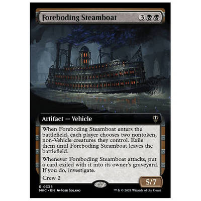 牌客窝 万智牌 恶兆汽船 Foreboding Steamboat 金 黑