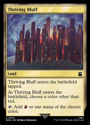 牌客窝 万智牌 兴旺绝壁 Thriving Bluff  银  地