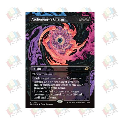 牌客窝 万智牌 大魔王的护符 Archenemy's Charm 金 黑 闪