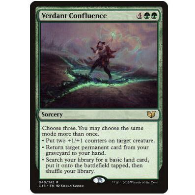 牌客窝 万智牌  新绿交汇  Verdant Confluence 金 绿