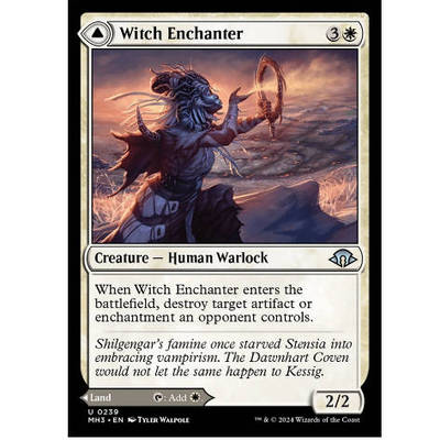 牌客窝 万智牌 巫祭附魔师 Witch Enchanter 银 白