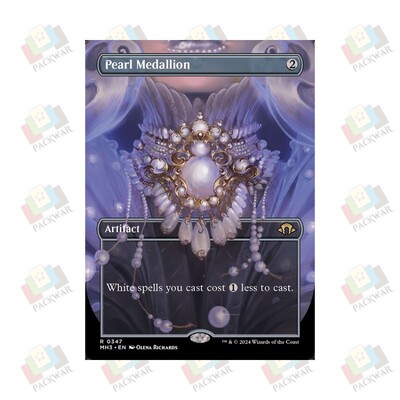 牌客窝 万智牌 珍珠徽章 Pearl Medallion 金 神器 闪
