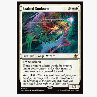 牌客窝 万智牌 昂扬辉生使 Exalted Sunborn 秘稀 白色