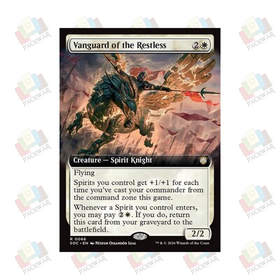 牌客窝 万智牌 无休魂先锋 Vanguard of the Restless 金 白 闪