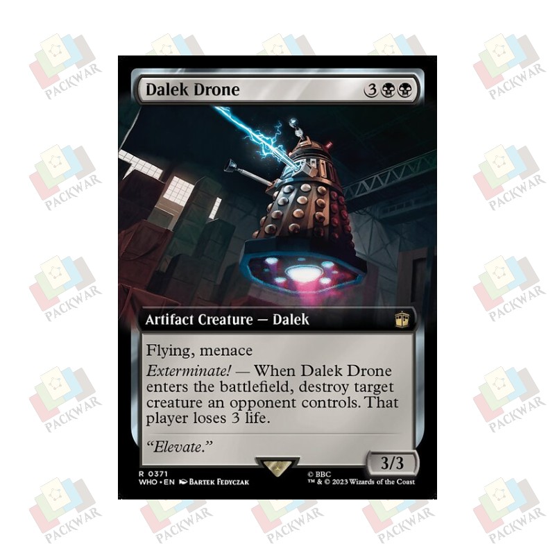 牌客窝 万智牌 戴立克无人机 Dalek Drone 金 黑 闪