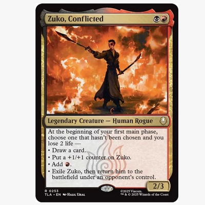牌客窝 万智牌 内心纠结的苏科 Zuko, Conflicted 金 多色 闪
