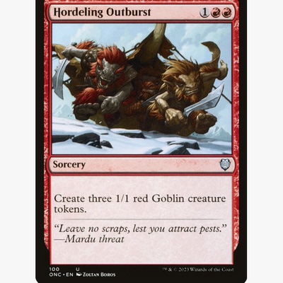 牌客窝 万智牌 族人爆发 Hordeling Outburst 银 红色