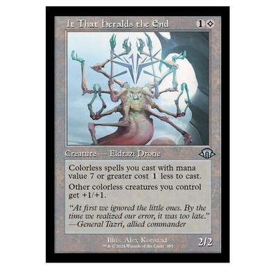 牌客窝 万智牌  示终恶体 It That Heralds the End 银 无色 闪