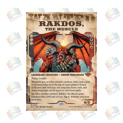 牌客窝 万智牌 帮凶魔头拉铎司 Rakdos, the Muscle 秘稀 多色 闪