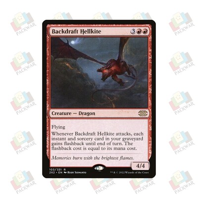 牌客窝 万智牌  复焰残虐者 Backdraft Hellkite  金 红 闪