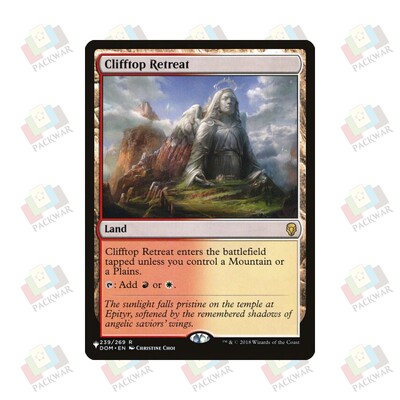 牌客窝 万智牌  崖顶修行所  Clifftop Retreat 金 地 闪
