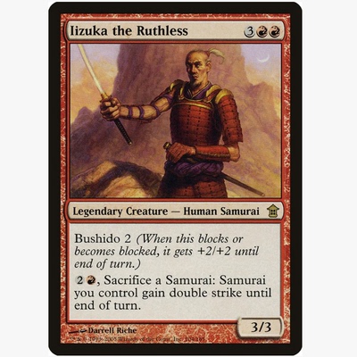 牌客窝 万智牌 绝情饭冢 Iizuka the Ruthless 金 红色