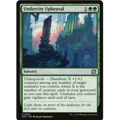 牌客窝 万智牌 地底城动荡 Undercity Upheaval 银 绿