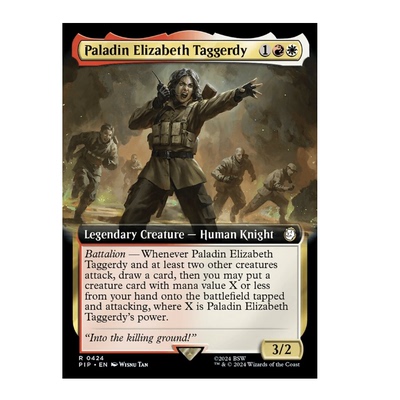 万智牌  圣骑士伊丽莎白 Paladin Elizabeth Taggerdy 金 多 闪