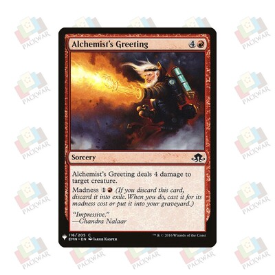 牌客窝 万智牌 炼金术士的招呼 Alchemist's Greeting 铁 红 闪