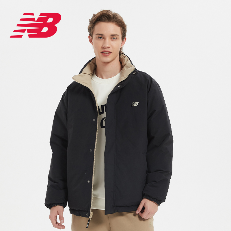 New Balance/NB羽绒服男女款冬季立领短款外套 AMJ34333/AMJ34324_虎窝淘