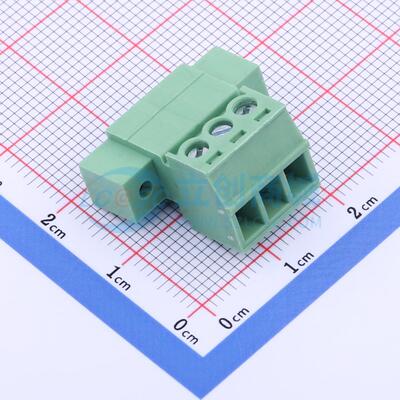 插拔式接线端子 DB2EKRP-3.81-3P-GN-S P=3.81mm 插头 1x3P 原装