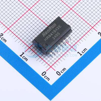 网口变压器 HR641642E SMD-16P,12.7x9.5mm 原装 电子元器件配单