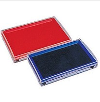 特价 得力9864 快干印台 大号 红色/蓝色 可选 办公财务用品