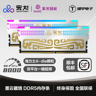 紫光云彣DDR5台式机RGB内存条